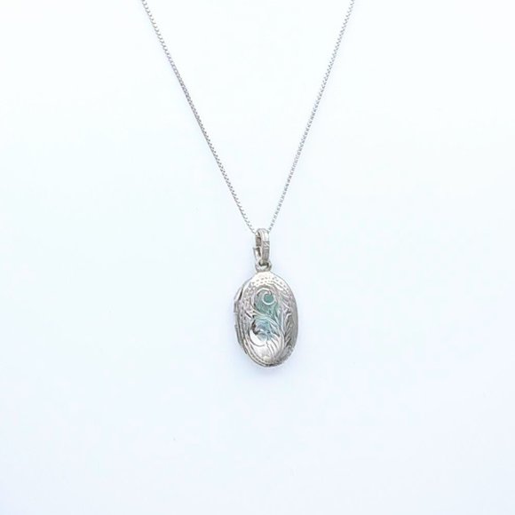 Vintage | Jewelry | Vintage Italian 925 Sterling Silver Etched Oval ...